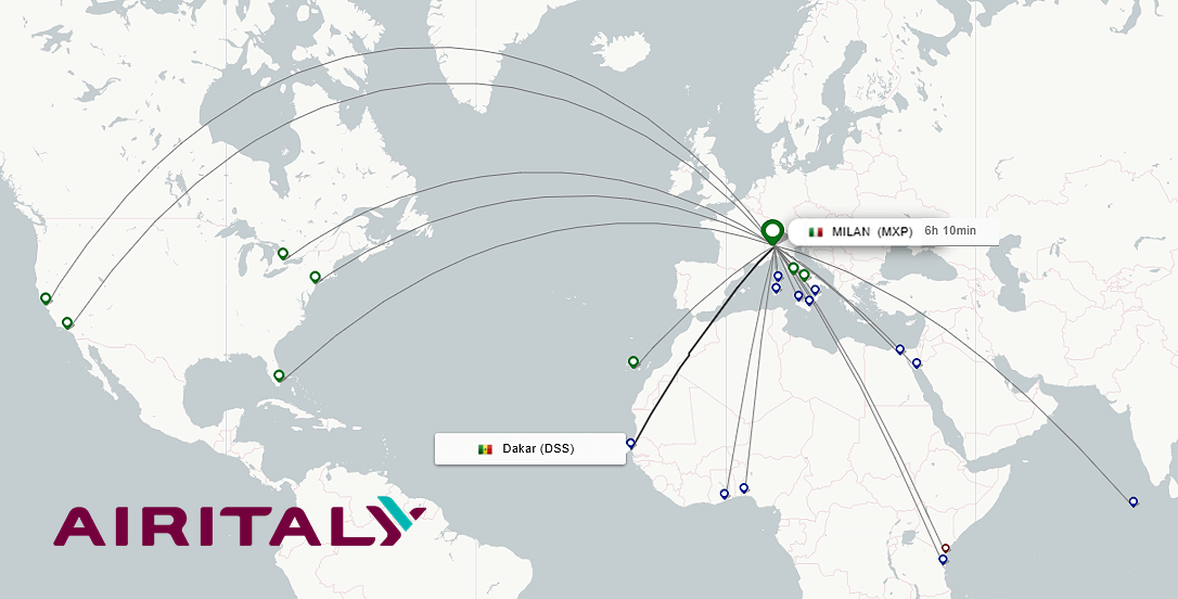 Vols air Italy aux meilleurs prix